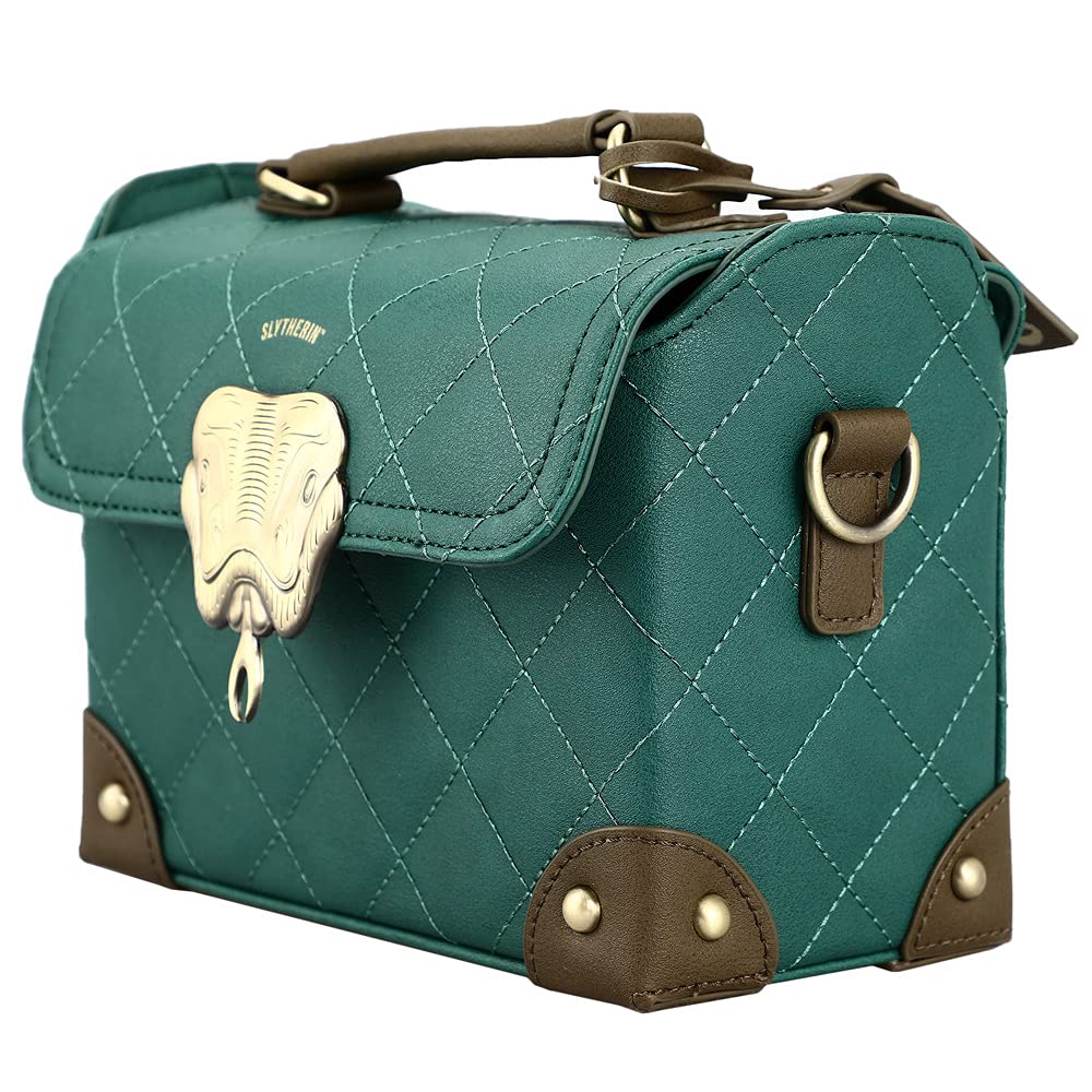 Harry Potter Hufflepuff Mini Trunk Handbag Gray