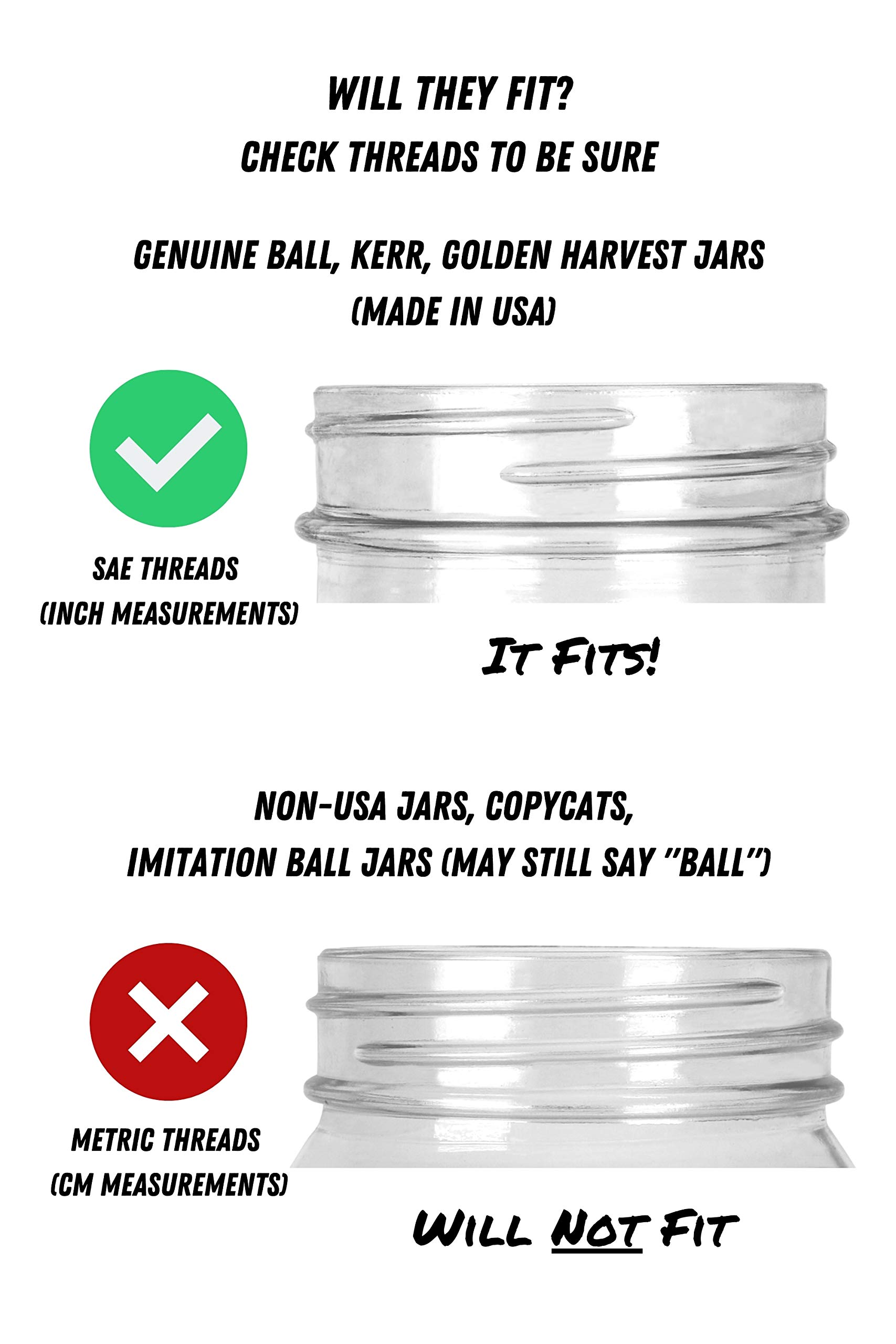 Kitchen Charisma Wooden 4 Mason Jar Lids Wide Mouth (Acacia Wood) - Custom Molded Screw Top Mason Jar Lid Set Storage Lids for Ball Jars Only
