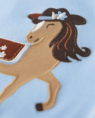 Gymboree,and Toddler Embroidered Graphic Short Sleeve T-Shirts,Horse,5T