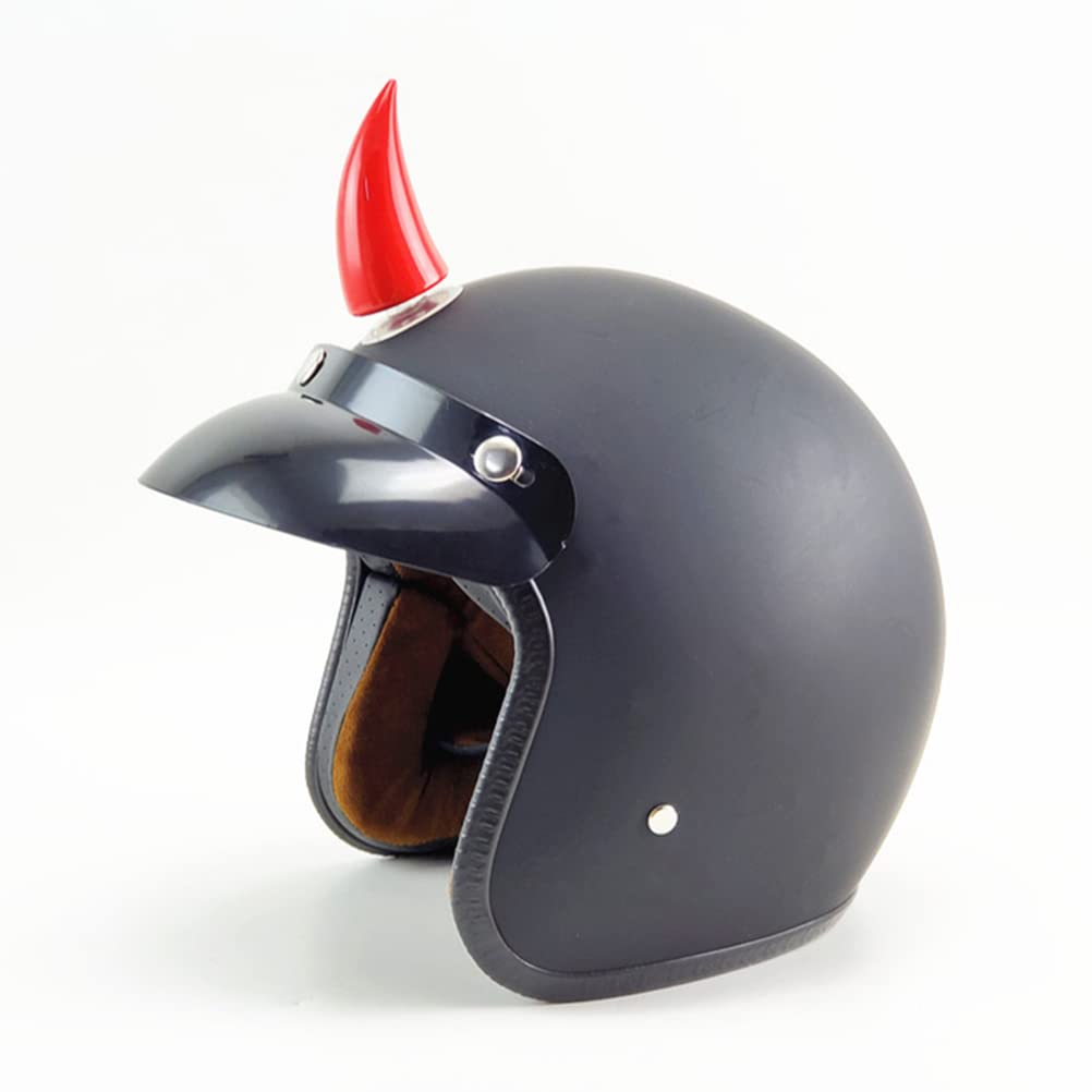 kekafu 2Pcs Motorcycle Helmet Decoration Sticker Waterproof Devil Horn Cool Devil's Horn with Suction Cups Car Helmet Accessory for Bicycle Helmet, Ski Helmet, Snowboard Helmet(Helmet Not Included)
