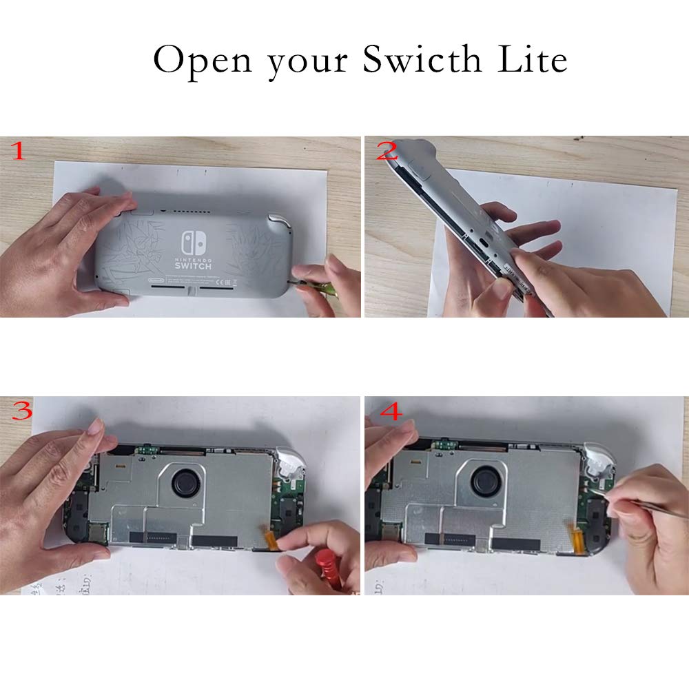 HYNNIO Replacement Joystick for Nintendo Switch lite, 4PCS Repair Joystick Replacement for Switch lite and Nintendo Joycon Controller