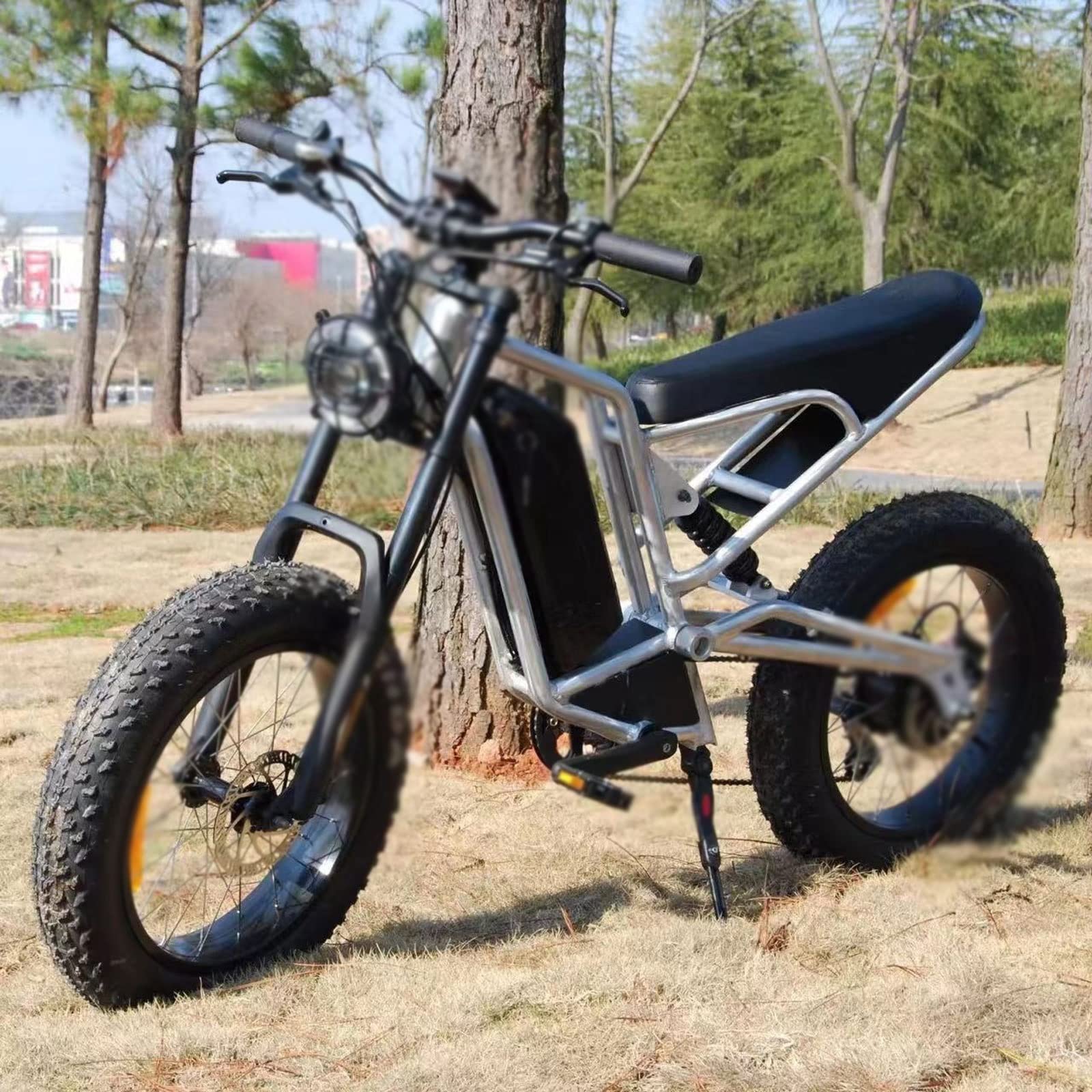 KOWMddzxc Electric Bycle Electric Bicycle Snow Beach Tire Lithium Battery Fat Tire Beach Variable Speed Electric Bicycle Snowmobile