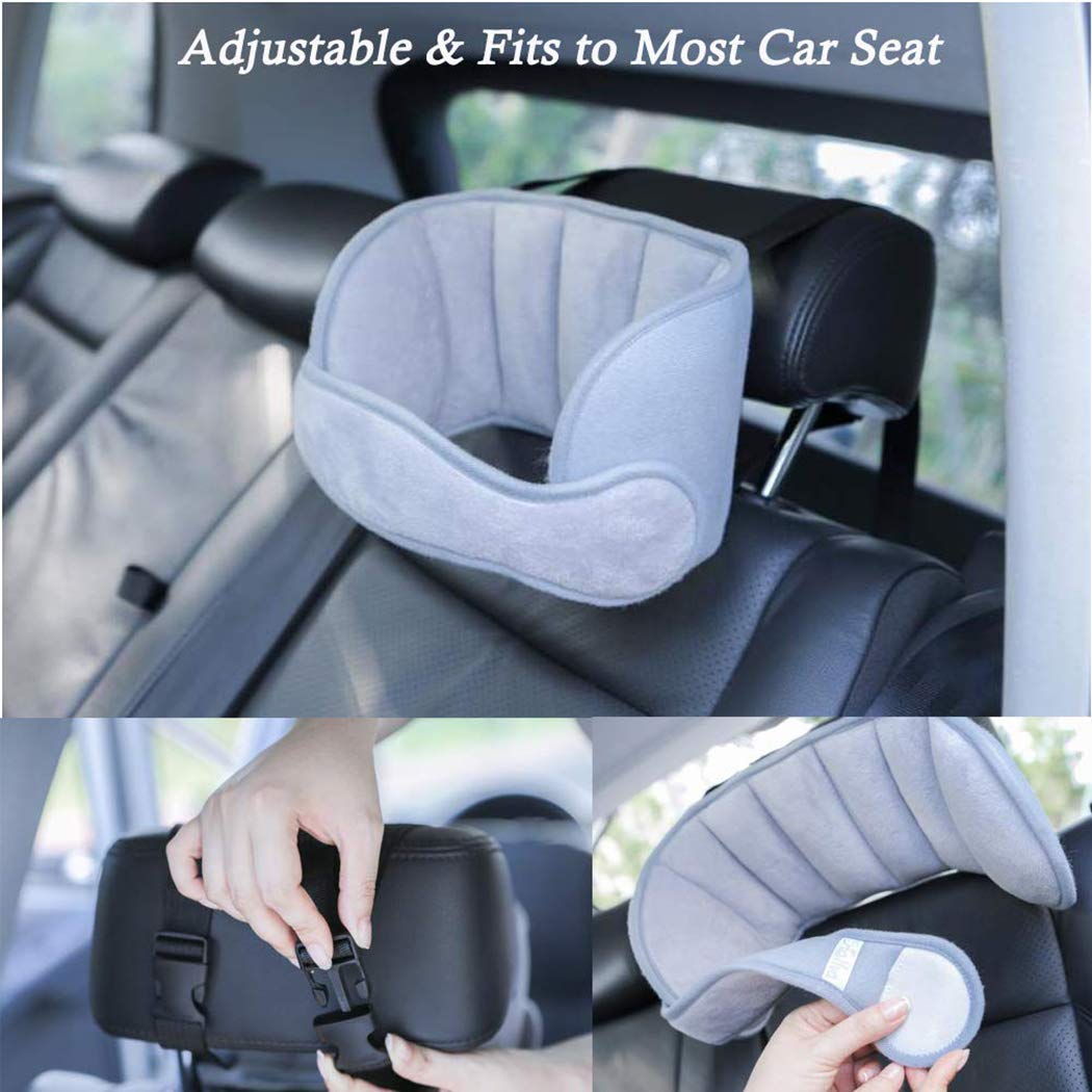 Head Support Travel Car Seat Stroller Child Head Protection Neck Relief for Toddler Baby Kids （Blue）