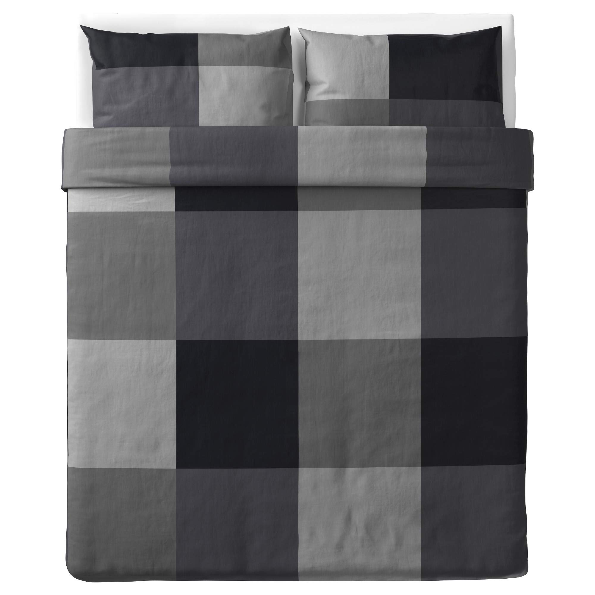 IKEA.. 103.755.26 Duvet Cover and Pillowcase, Black