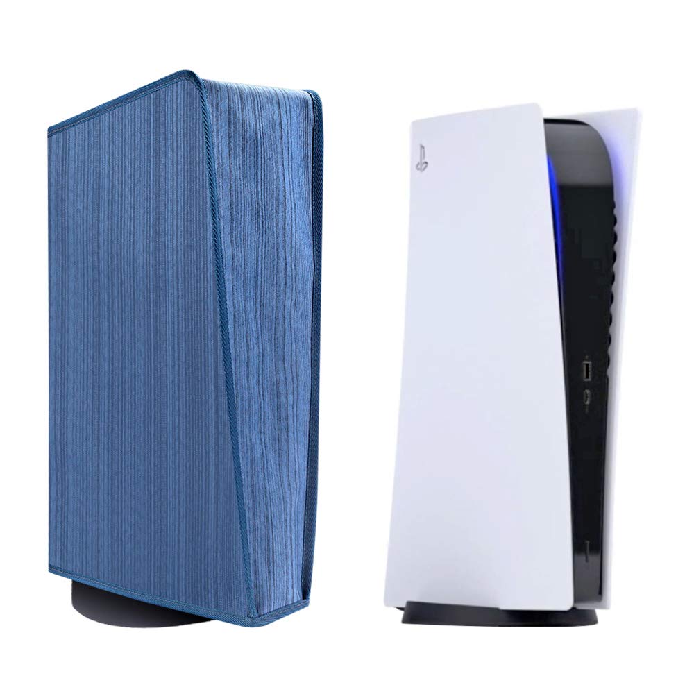 HIJIAO Dust Cover for PS5 Sony Playstation 5 Console,Host DustProof Cover Protector Sleeve for PS5 (BLUE)