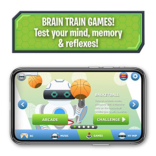 WowWee MiP Arcade - Interactive Self-Balancing Robot - Play App-Enabled or Screenless Games with RC, Dancing & Multiplayer Modes