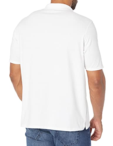 Hanes Mens Freshiq Polo Shirt, Men’s X-temp Moisture-wicking Performance, White, Large US