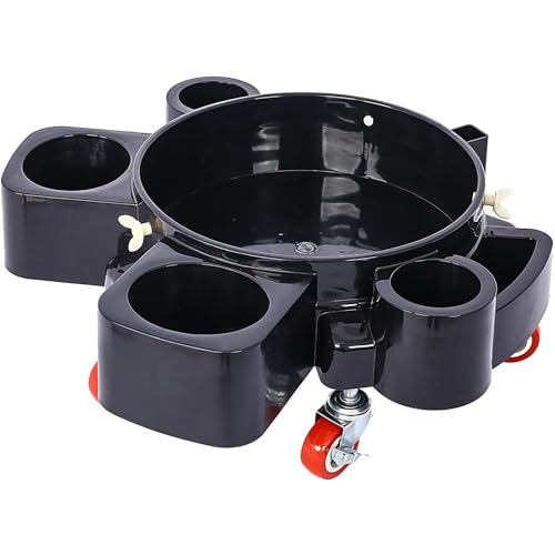 HAORANWANG 5 Gallon Bucket Dolly with 5 Swivel Casters - Portable g Cart