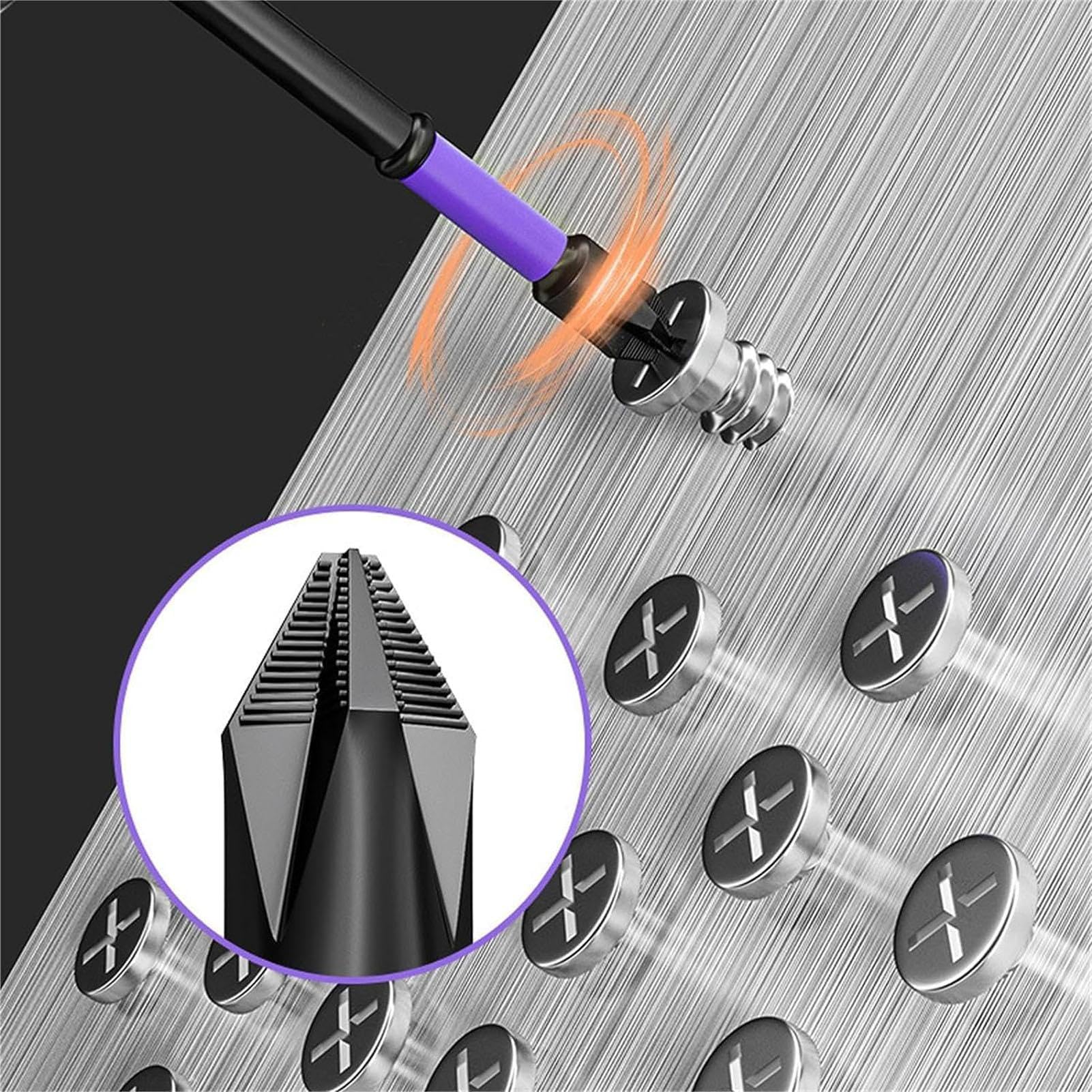 High Hardness and Strong Magnetic Bit - D1 Anti-Slip And Shock-Proof Bits With Phillips Screwdriver Bits, Portable Heavy Duty Magnetic Bit Kit, Cross Slot Head with Storage Base for Power Screwdriver