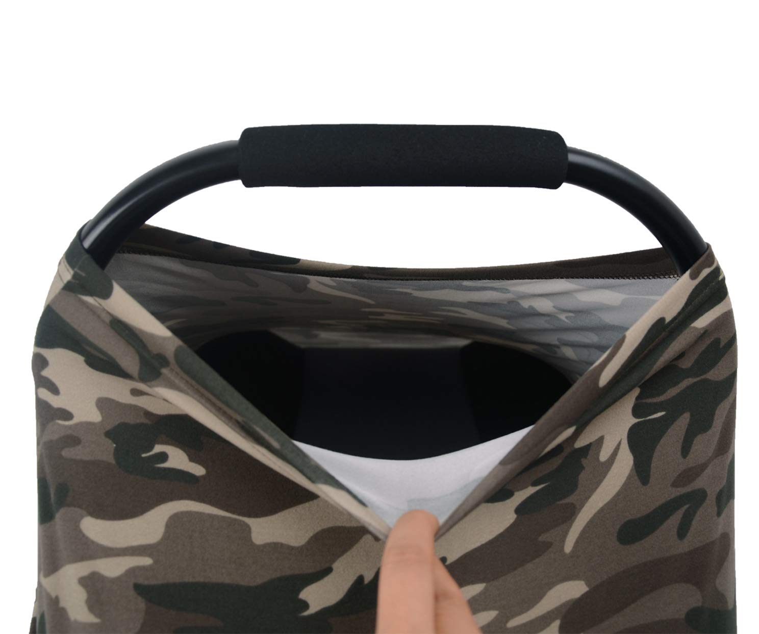 HONEY$HOMEY Camouflage Series Baby Car Seat Cover (Dark Green Camo X2)