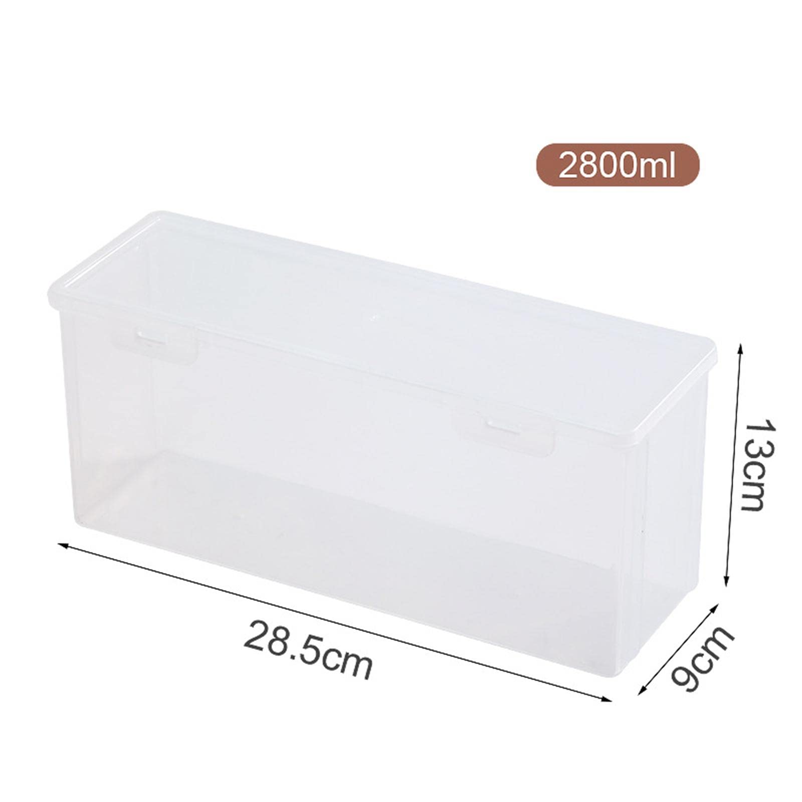 KLKCMS Noodle Canister Pasta Storage Container Stackable Transparent for Kitchen Snacks