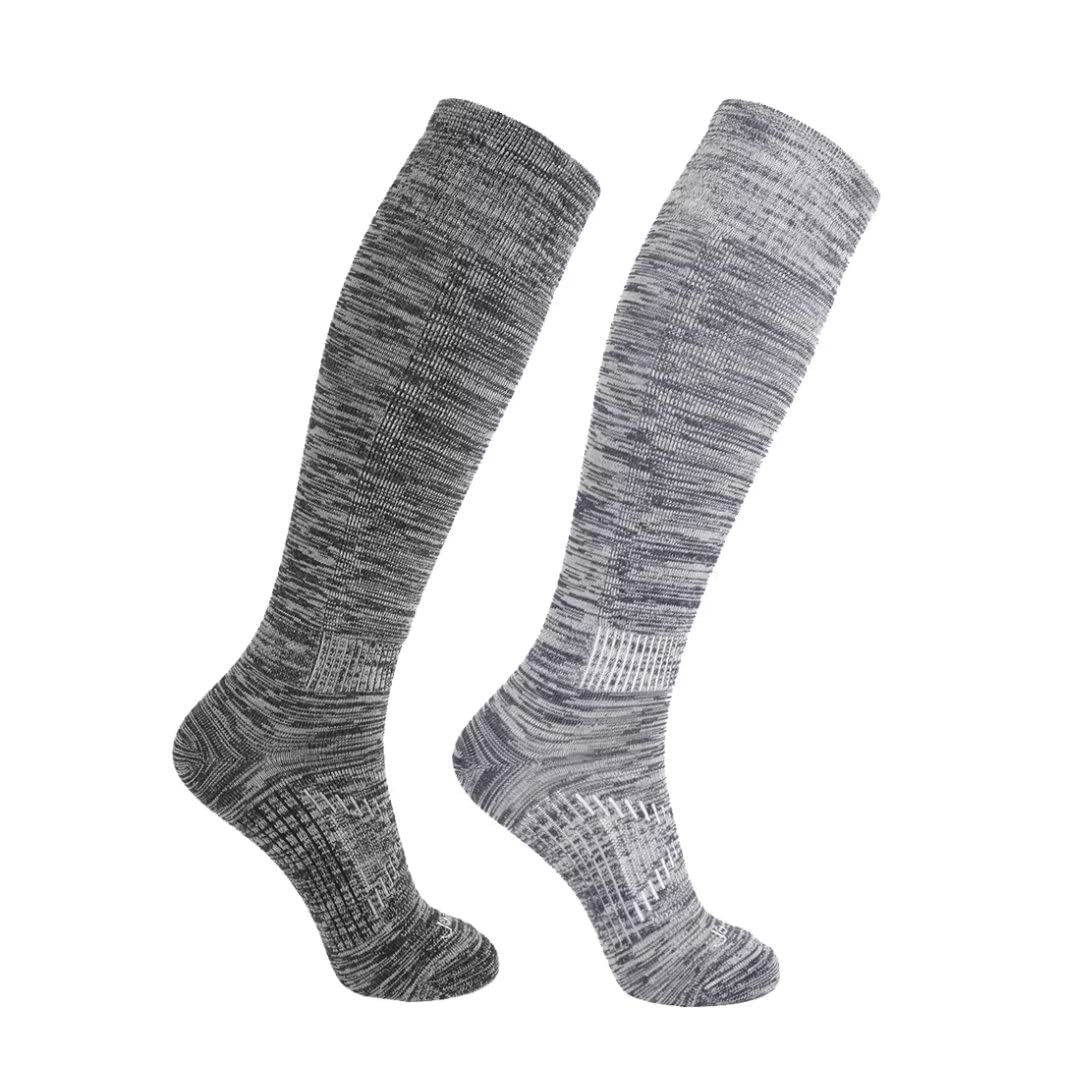 ja vie JAVIE Comfy 81% Merino Wool Skiing Socks Extra Warm for Women & Men Athletic Outdoor Performance Socks (2 Pairs)