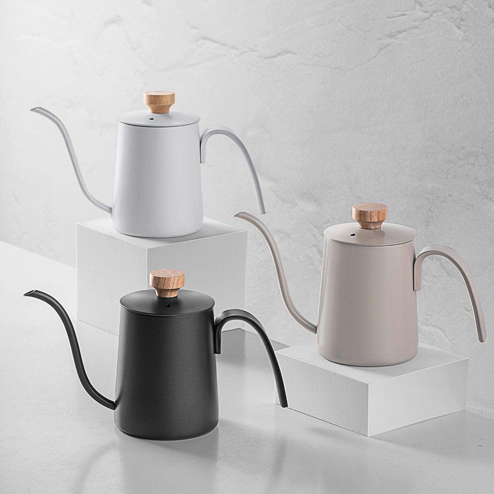 Gooseneck Kettle For Pour Over Coffee Tea Stainless Steel Pour Drip Spout Pot Long Narrow Spout Kettle Household Camping Pour Over Coffee Kettle