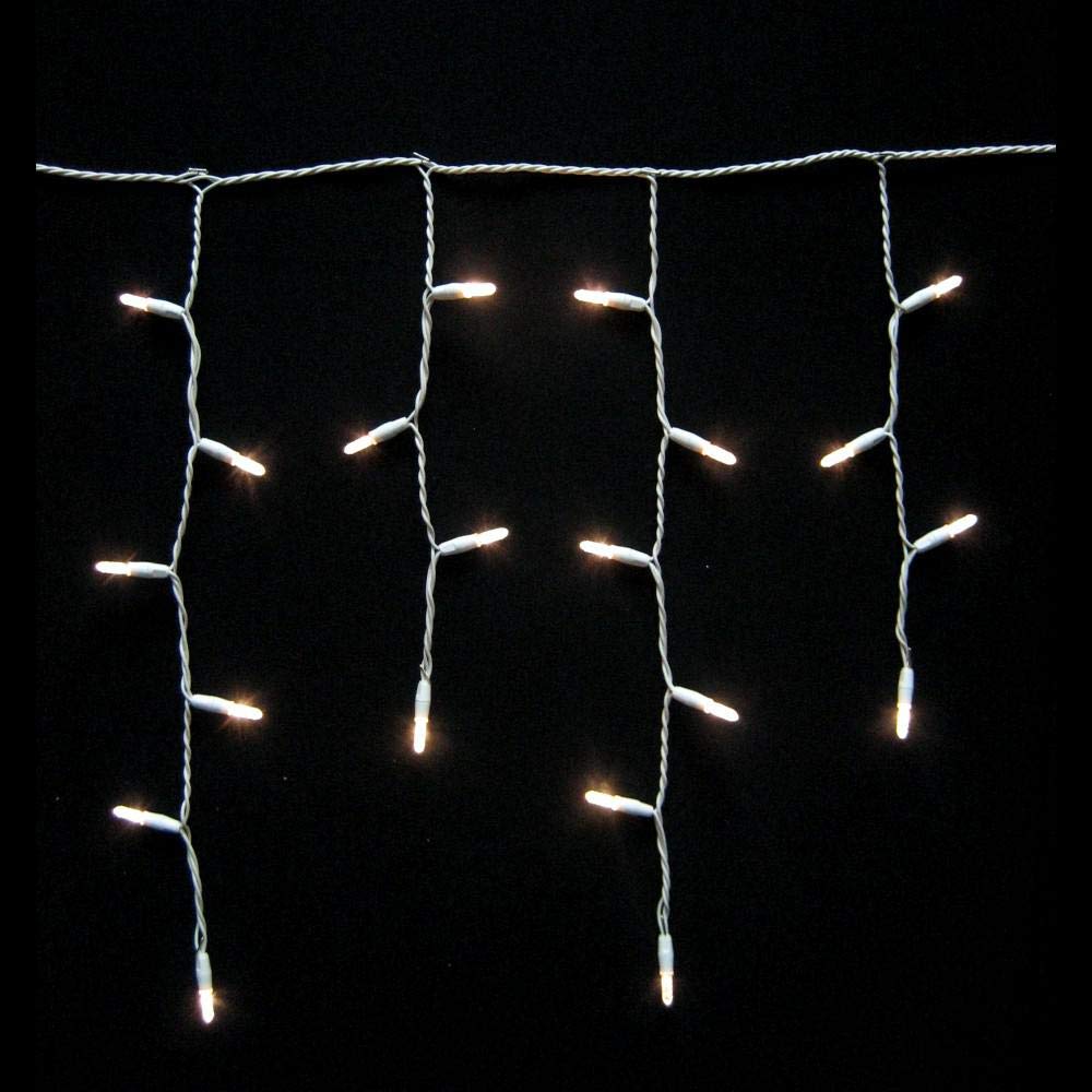 Home Accents Ultra-Bright 200 Mini Continuous On Heavy Duty LED Icicles (Warm White)