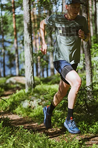 Karhu Men's Ikoni Trail Water Resistant Trail Running Shoe, Set Sail/Harvest Pumpkin, 8.5
