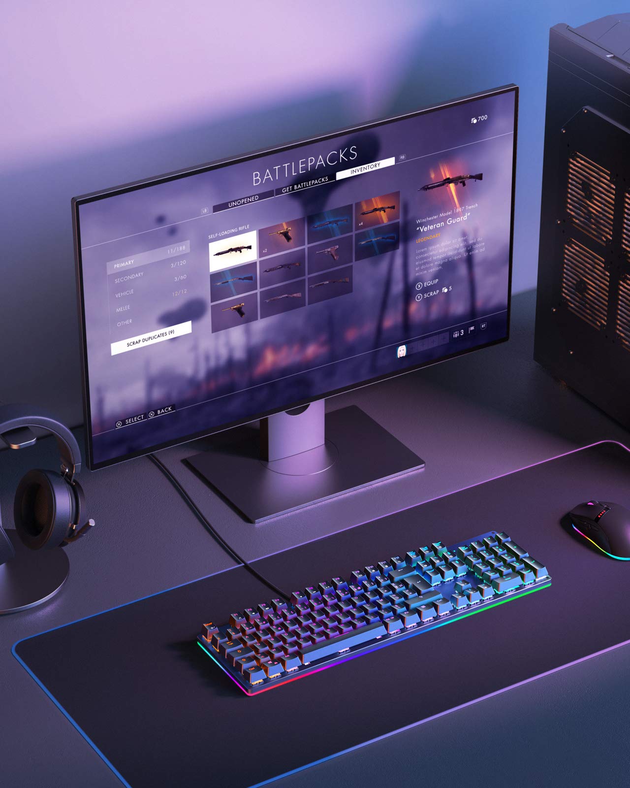 Mechanical Keyboard RGB 104 Keys LED Backlit Wired Gaming Keyboard with Red Switches, Customizable Key with 19 LED RGB Color Modes, 8 Levels Brightness and Speed Adjustment, Fully Programmable