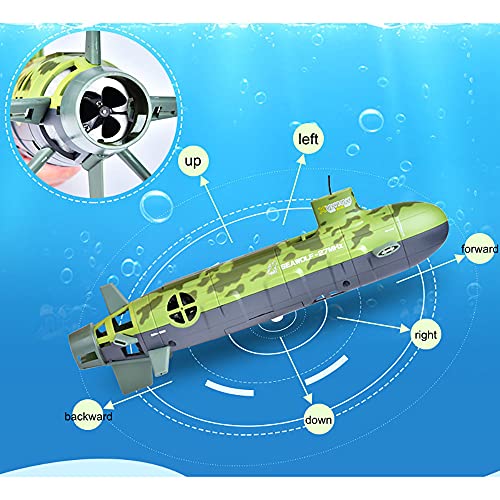 Lllunimon RC Boat Remote Control Seawolf Submarine Simulation Model Diving Racing Ship Gift for Adults & Kids,Orange 40mhz