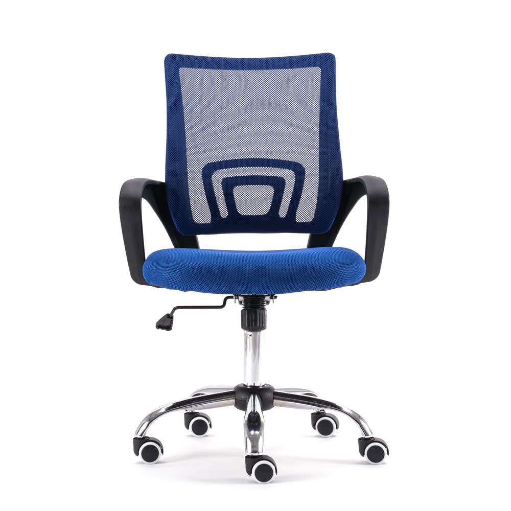 Home Office Chair,Ergonomic Desk Chair Mesh Computer Chair Lumbar Support Modern Executive Adjustable Stool Rolling Swivel Chair for Adults (B)
