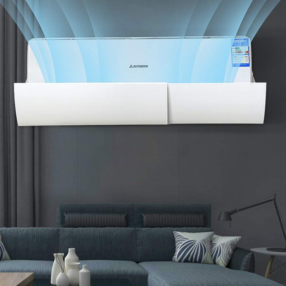LIZHOUMIL Air Conditioning Universal Wind Deflector Cover Snap Installation Retractable Air Conditioner Air Deflector Anti Direct Blowing Air Conditioner Shield Wind Deflector Baffle for Baby Glossy