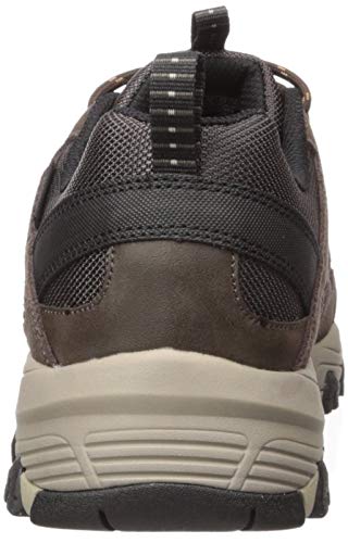 Skechers Men's Selmen-Enago Trail Oxford Hiking Shoe, Chocolate, 13 Extra Wide US