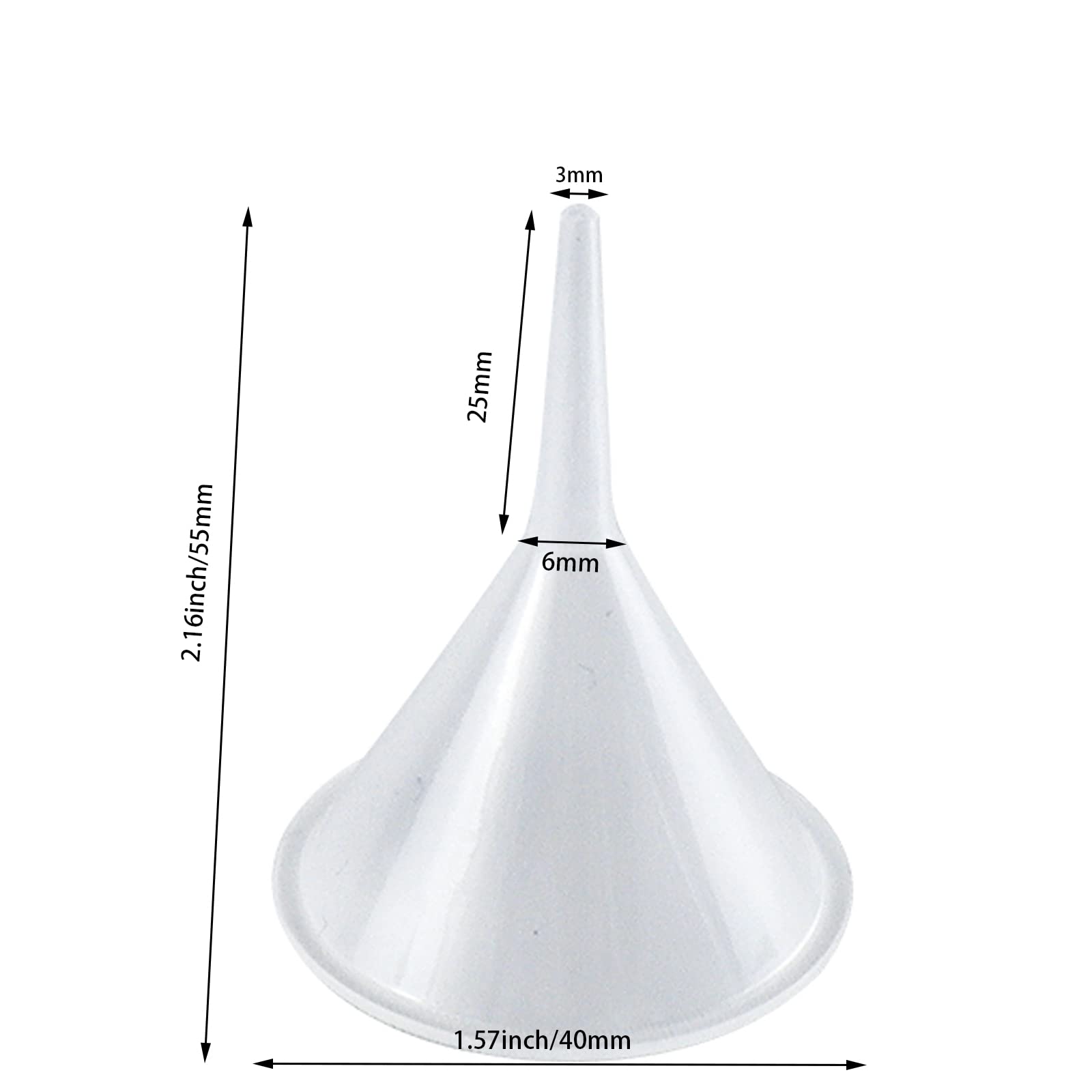 Mini Funnel 10 Pcs Kitchen Use Funnels Small Narrow Neck Funnel Plastic Funnel Urn Filling Tool for Lab Bottle,Sand Painting,Perfume,Spice,Powder,Essential Oil,Kitchen Food Grade Plastic,Water Bottle