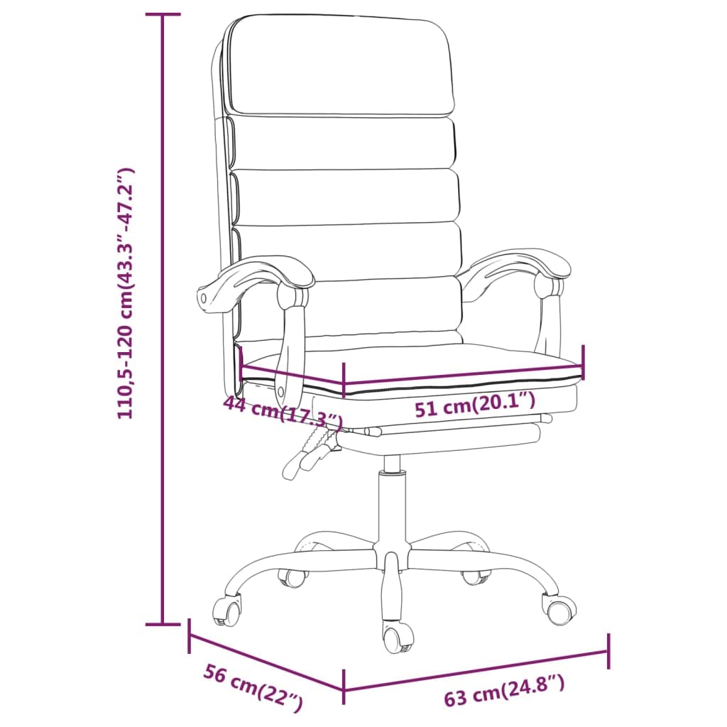 GOLINPEILO Faux Leather Massage Reclining Office Chair with Footrest, Ergonomic Office Chair, Computer Desk Chair for Home Office, Gray Faux Leather, Style D -719