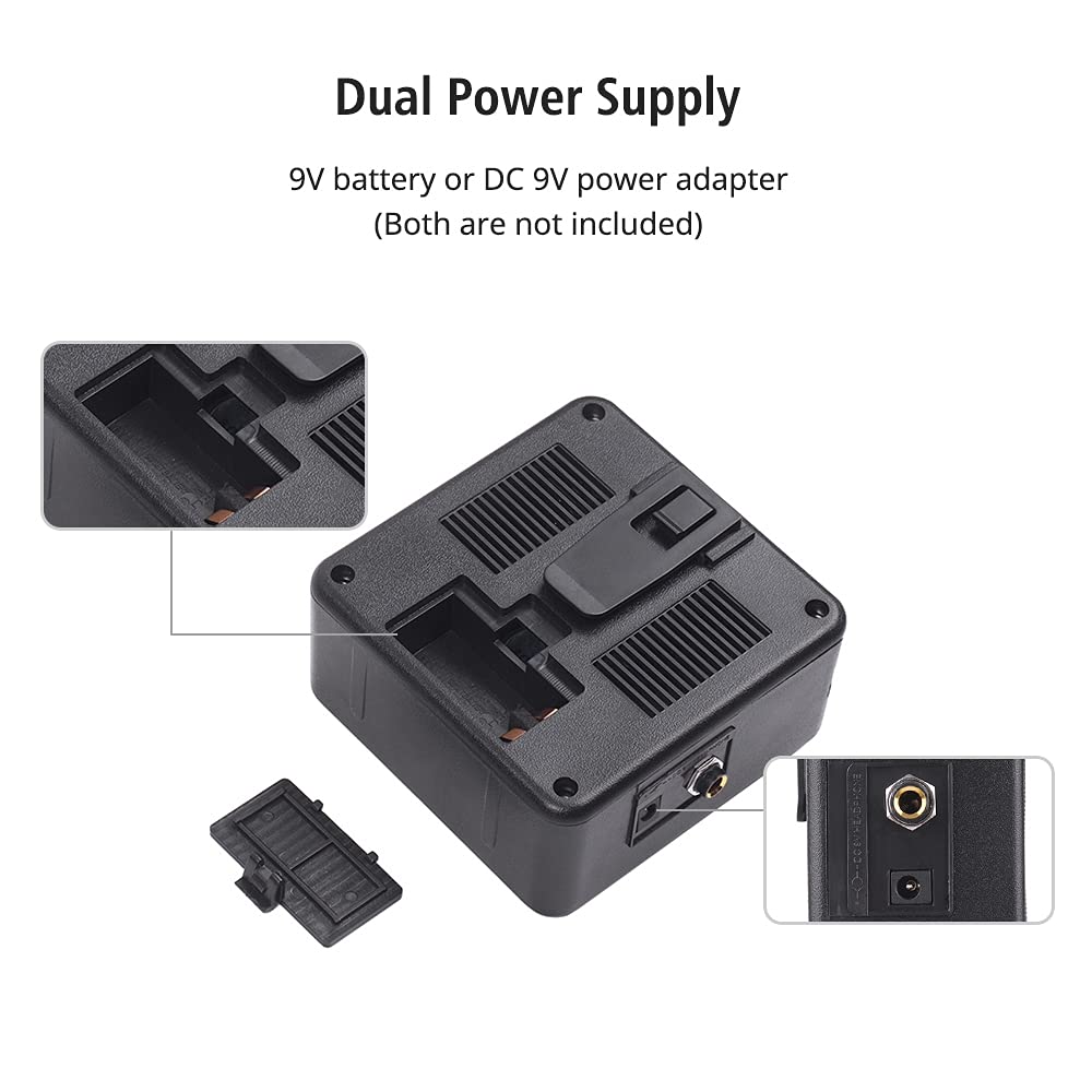 LILYRIN Mini Guitar Amplifier Amp Speaker 5W with 6.35mm Input 1/4 Inch Headphone Output Supports Volume Tone Adjustment