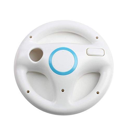 GH Mario Kart 8 Steering Wheel Compatible with Nintendo Wii (Original White, 2 Pack), Racing Games Wheels for Wii (U) Remote Controller (6 Colors Available)