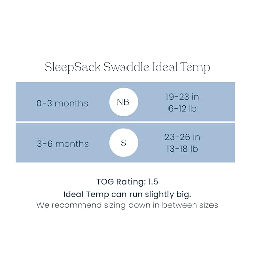 HALO Baby Sleepsack Swaddle Wearable Blanket, 3-Way Adjustable Infant Sleepsack, TOG 1.5, Ideal Temp, Oatmeal/Pink, Newborn, 0-3 Months, 6-12 Pounds