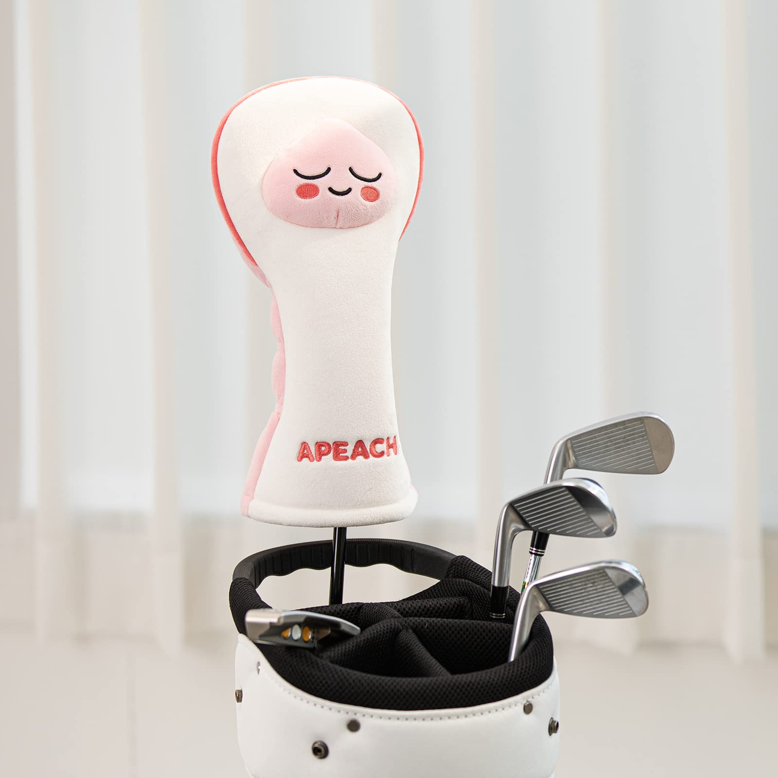 KAKAO FRIENDS GOLF Soft Driver Head Cover, Character Golf Club Cover, Soft Microfiber Cover