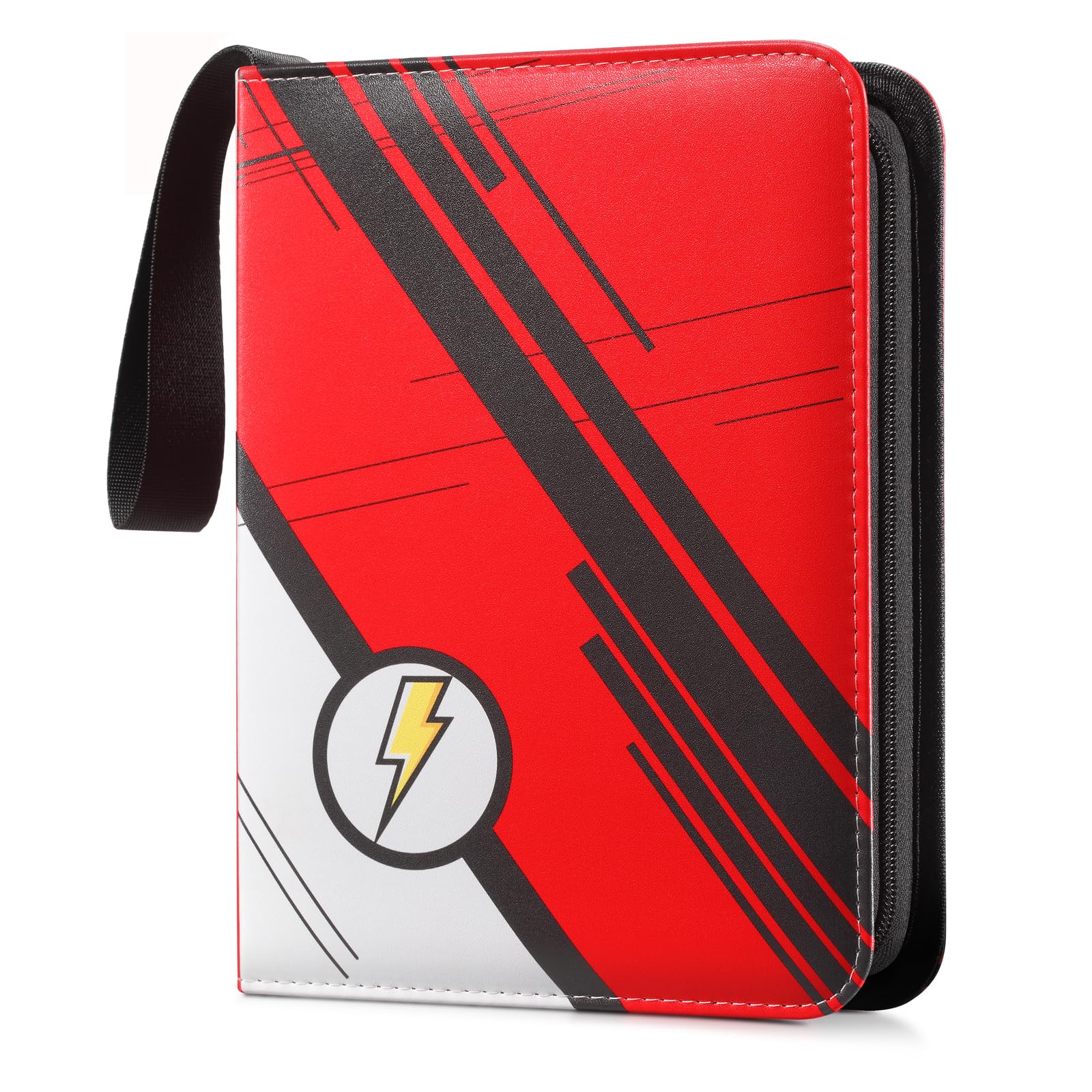 GOPOKIU Card Binder 4-Pocket - 400 Pockets Trading Card Binder Holder with 3 D-rings Holds 50 Removable Sleeves, Ultimate Card Collection Binder Album Book for Games, Baseball(Classic)