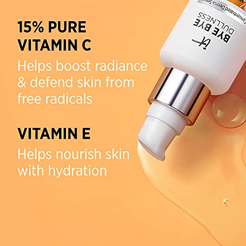 IT Cosmetics Bye Bye Dullness 15% Vitamin C Serum - Boosts Radiance & Hydrates In 10 Days - With Vitamin E - For All Skin Types - Vegan Formula - .85 fl oz