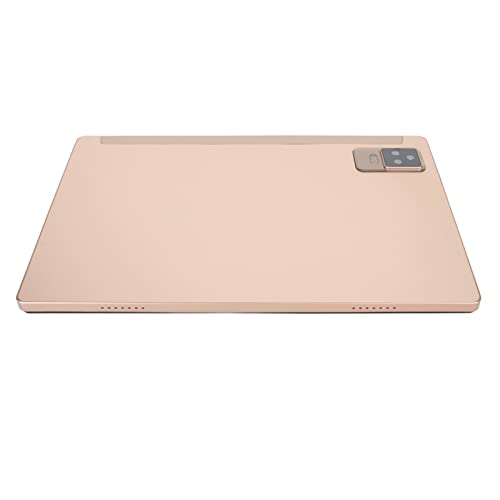 Haofy Gaming Tablet, 6GB RAM 256GB ROM Office Tablet 3 Card Slot 10.1 Inch FHD US Plug 100β240V Octa Core CPU for Family (Gold)
