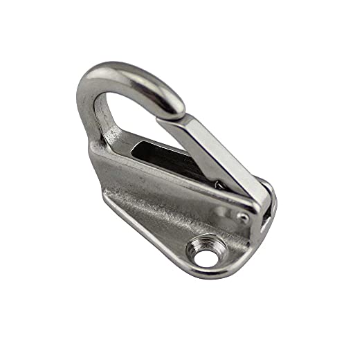 LMMDDP 5pcs Stainless Steel 316 Spring Hook Snap Attach Rope Boat Sail Tug Ship marine Hardware