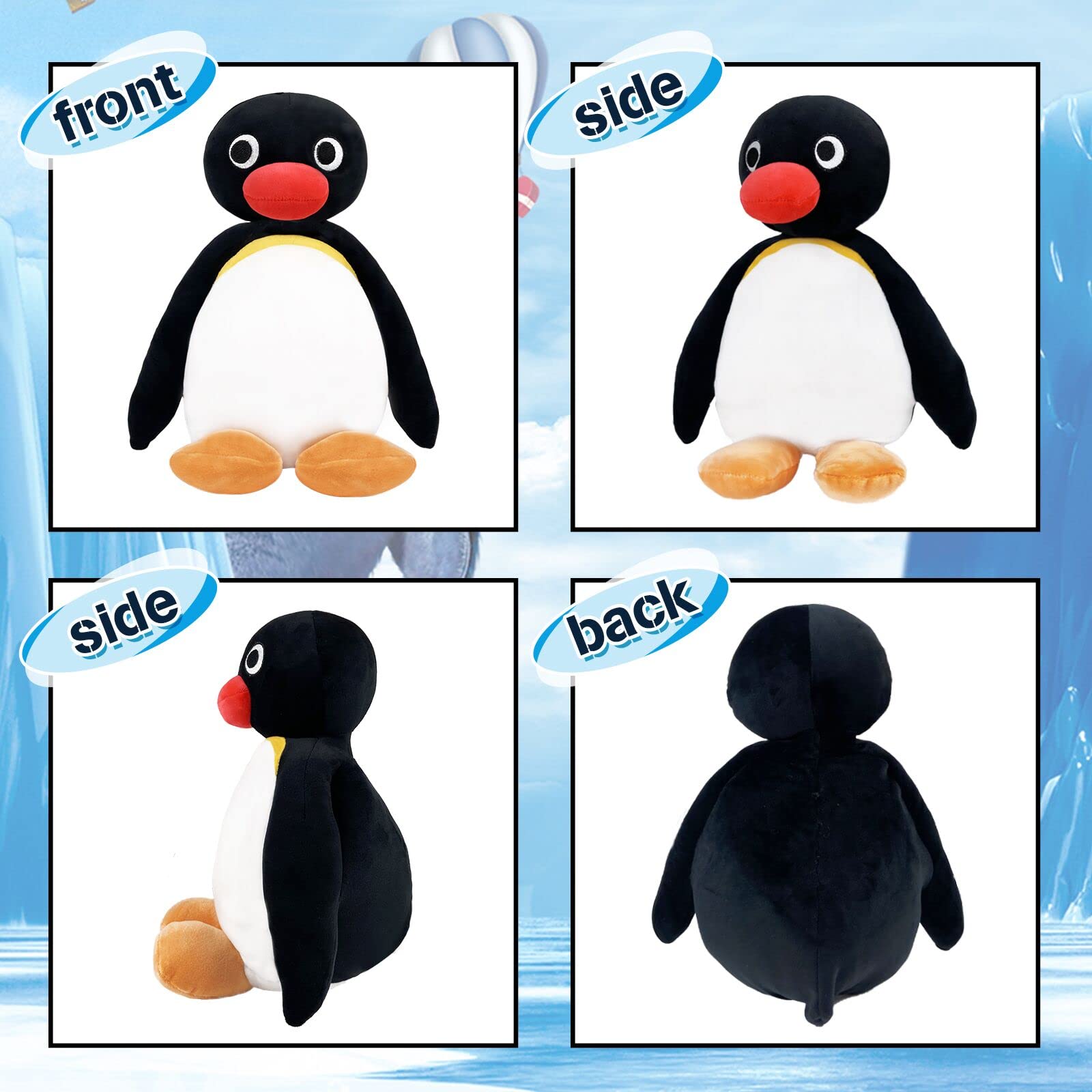 JIANHONGCHUN 13 Inch Cute Penguin Plush Super Soft Cozy Plush Toy Decoration Kids Playmate Fan Gift