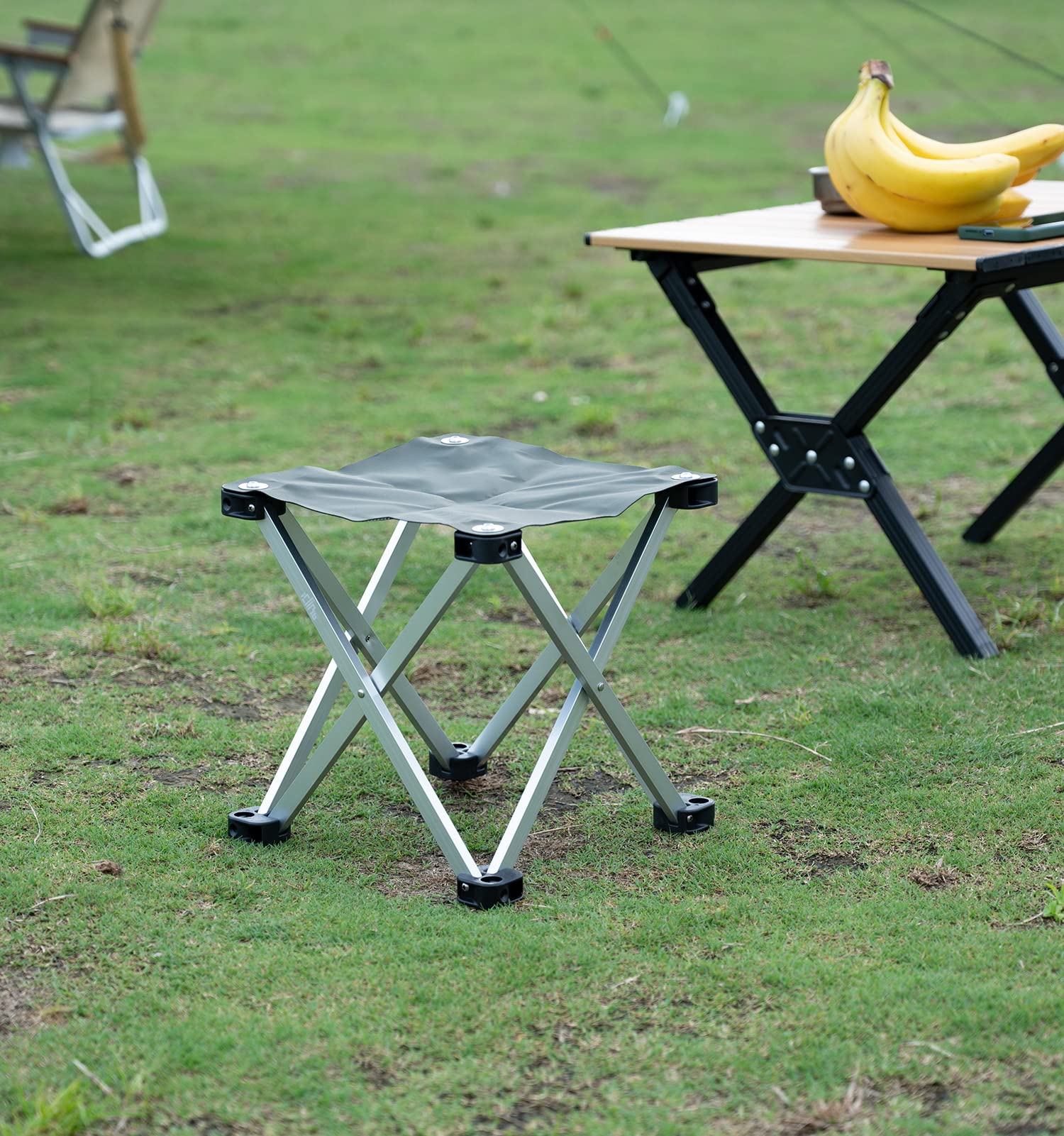 iClimb Ultralight Compact Camping Folding Stool with Carry Bag, Two Size (1, S)