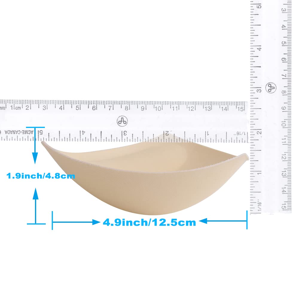 Hicdaw 8 Pairs Bra Pads Inserts Bra Cups Insert Sports Bra Pad Insert Sew in Bra Cups for Women
