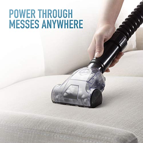 Hoover WindTunnel T-Series Tempo Bagged Upright Vacuum Cleaner with HEPA Media Filter, For Carpet and Hard Floor, UH30301, Blue