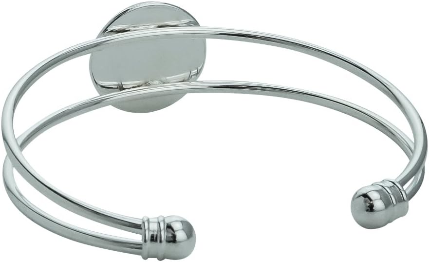 GRAPHICS & MORE Cardinal Red Bird on Tree Branch Novelty Silver Plated Metal Cuff Bangle Bracelet