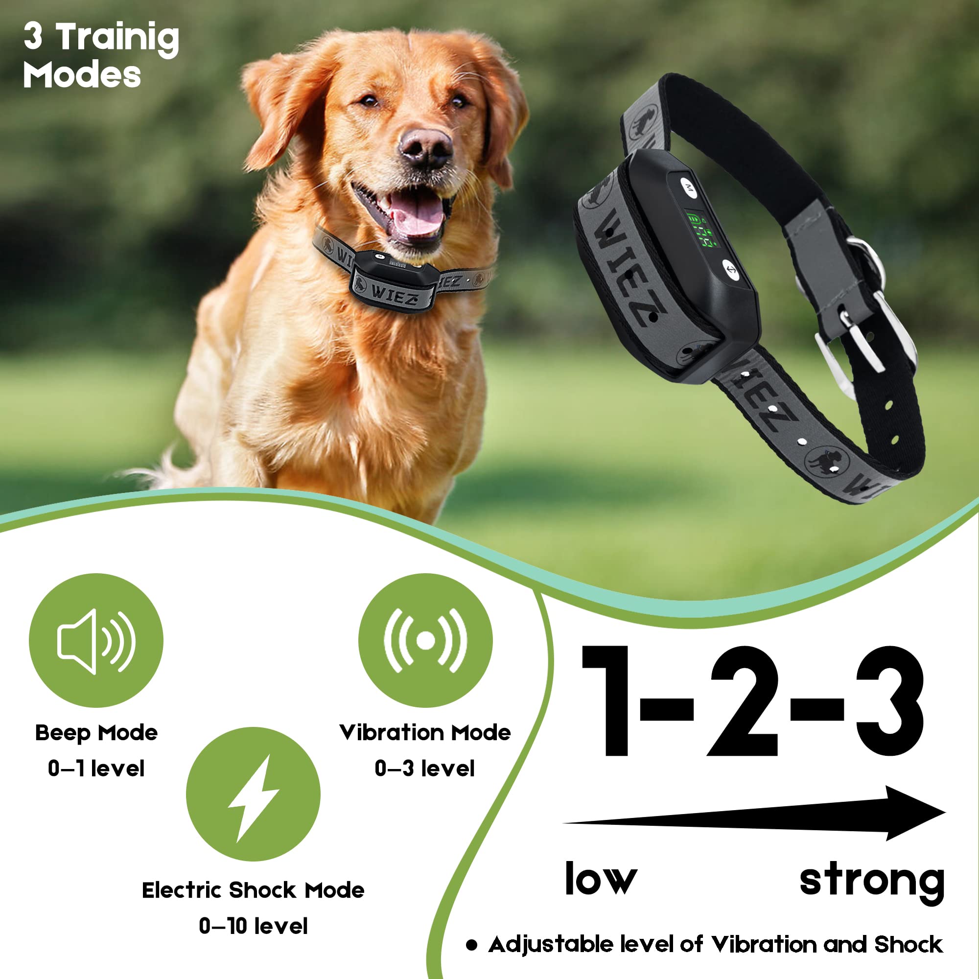GPS Wireless Dog Fence, Electric Dog Collar Fence, Range 65-3281ft, Adjustable Warning Strength, Rechargeable, Pet Containment System, Harmless and Suitable for All Dogs(2023 New Model for 2 Dogs !)