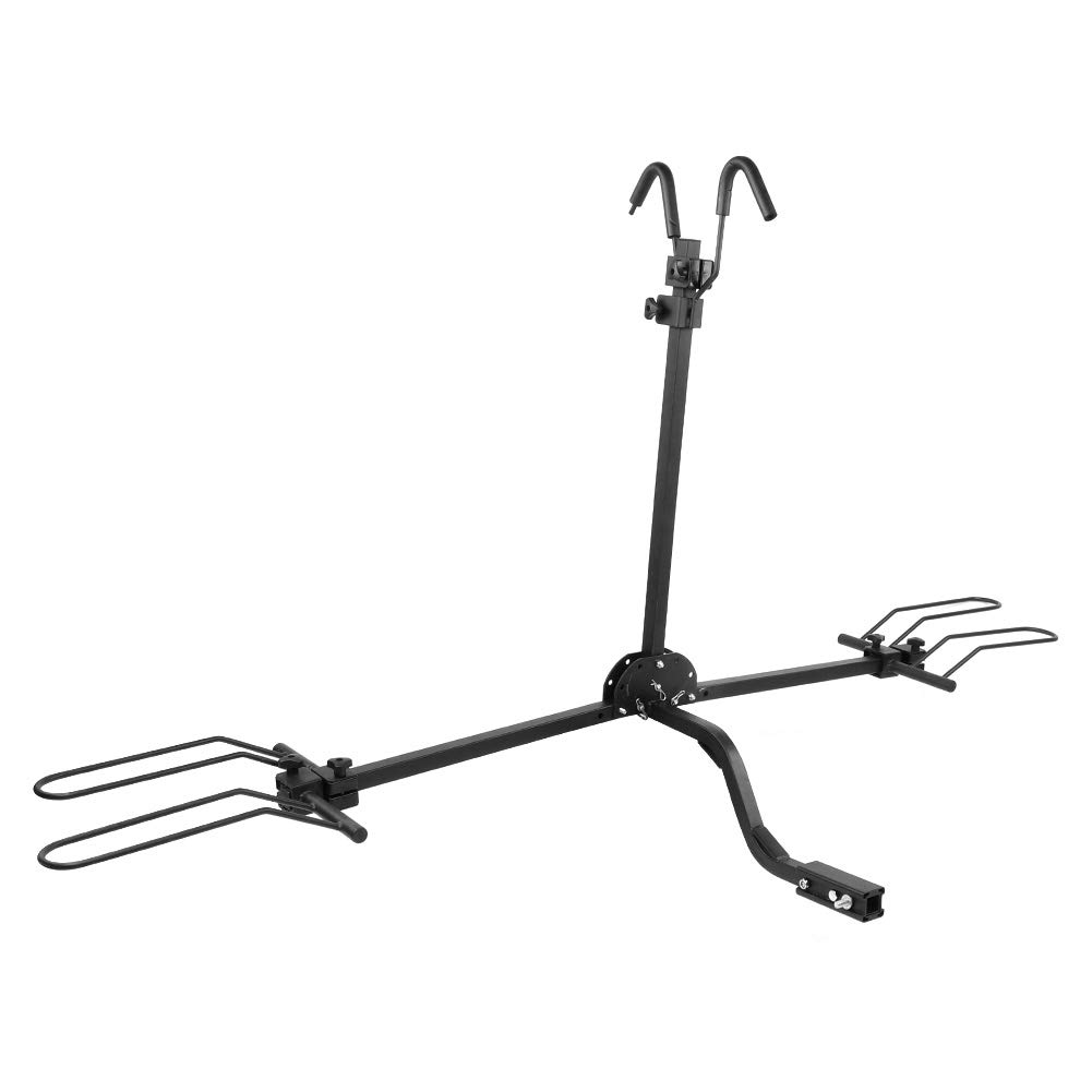 Hitch Mounted Carrier, 80lb Bike Carrier Auto Rear Trailer Tow Hitch Mounted Rack Holder