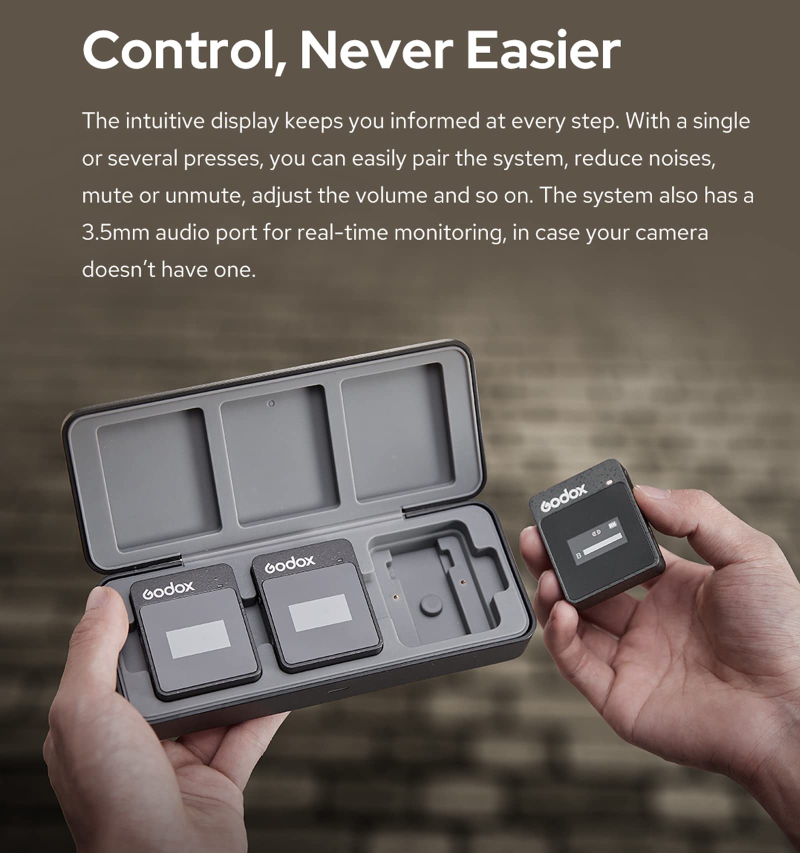 GODOX MoveLink M2 2.4GHz Wireless Microphone System for Vlogger,Youtuber,Speakers, Interviewer, Filmmaker and More. (M2)