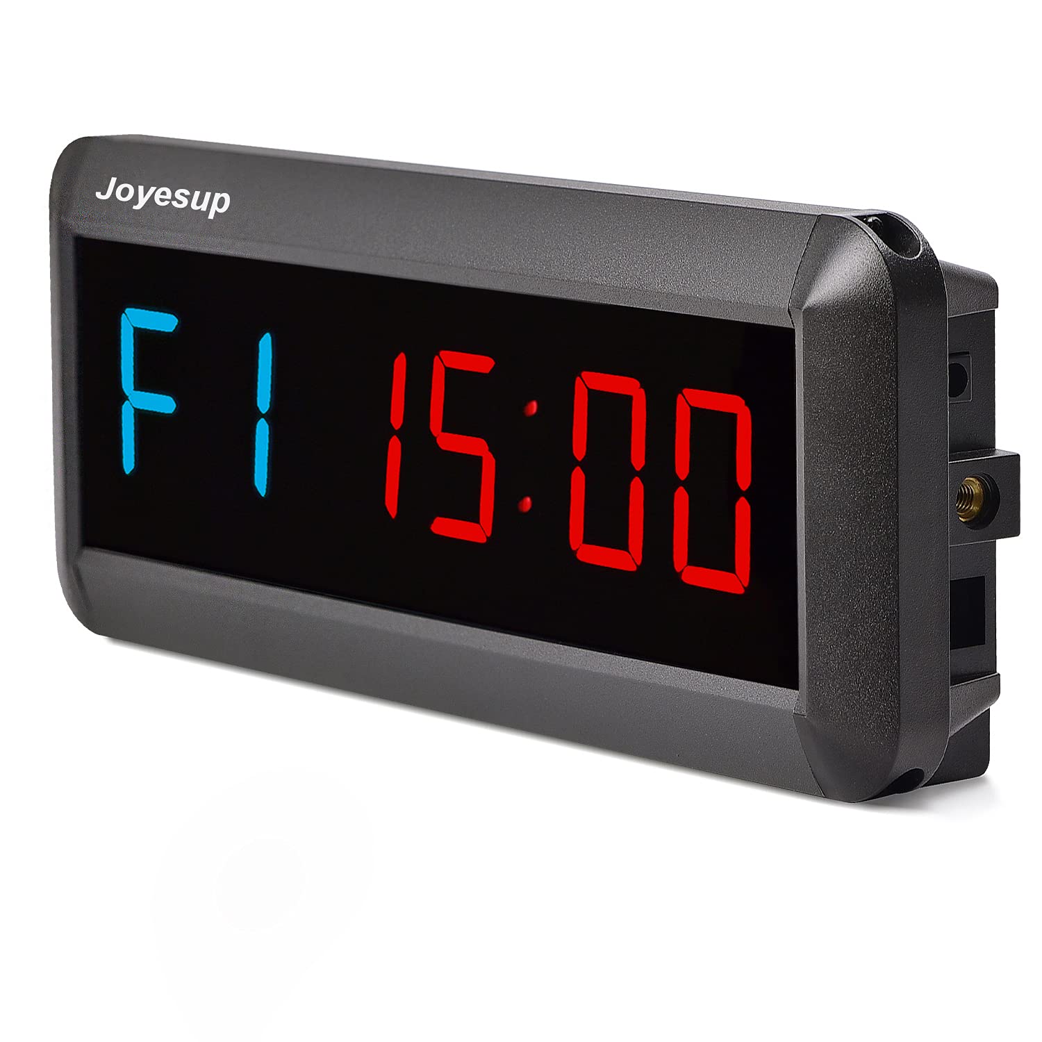 Joyesup Gym Timer LED Interval Timer, Ultra-Clear with Remote Count Down/Up Wall Clock Stopwatch, Work with Power Bank for Outdoor Workout and Home Gym Garage Fitness, EMOM, Tabata