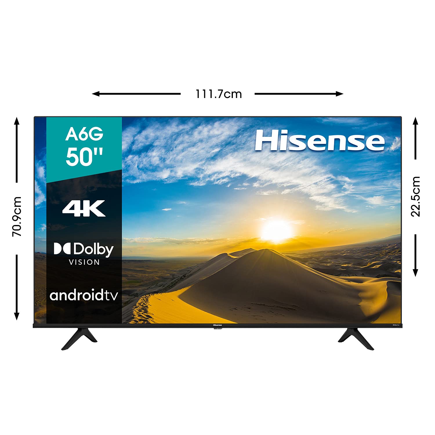 Hisense 50A6G / 50A6G / 50A6G 50 inch A6G Series 4K UHD Android Smart TV (Renewed)