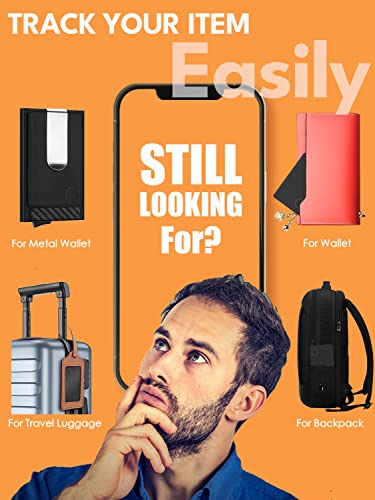 Slim Wallet Tracker Card Finder - MOSIYEEF Wallet Tracker Portable Wallet Finder with Bluetooth Technology Up to 250 Ft Range - Phone Finder iOS and Android Compatible - Camera Remote for Selfie Mode