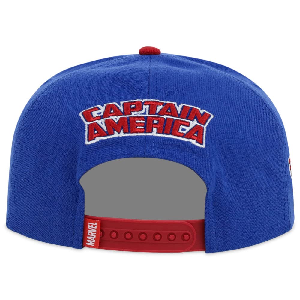 Marvel Captain America Adult Fashion Adjustable Snapback Flat Bill Cap
