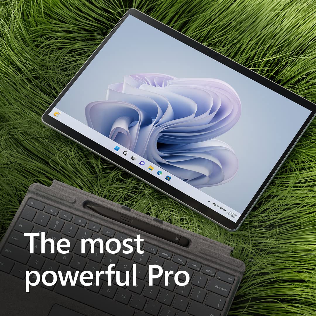 Microsoft Surface Pro 9 (2022), 13" 2-in-1 Tablet & Laptop, 5G Connectivity, Thin & Lightweight, Faster Processor for Multi-Tasking, 256GB Storage with Windows 11, Platinum