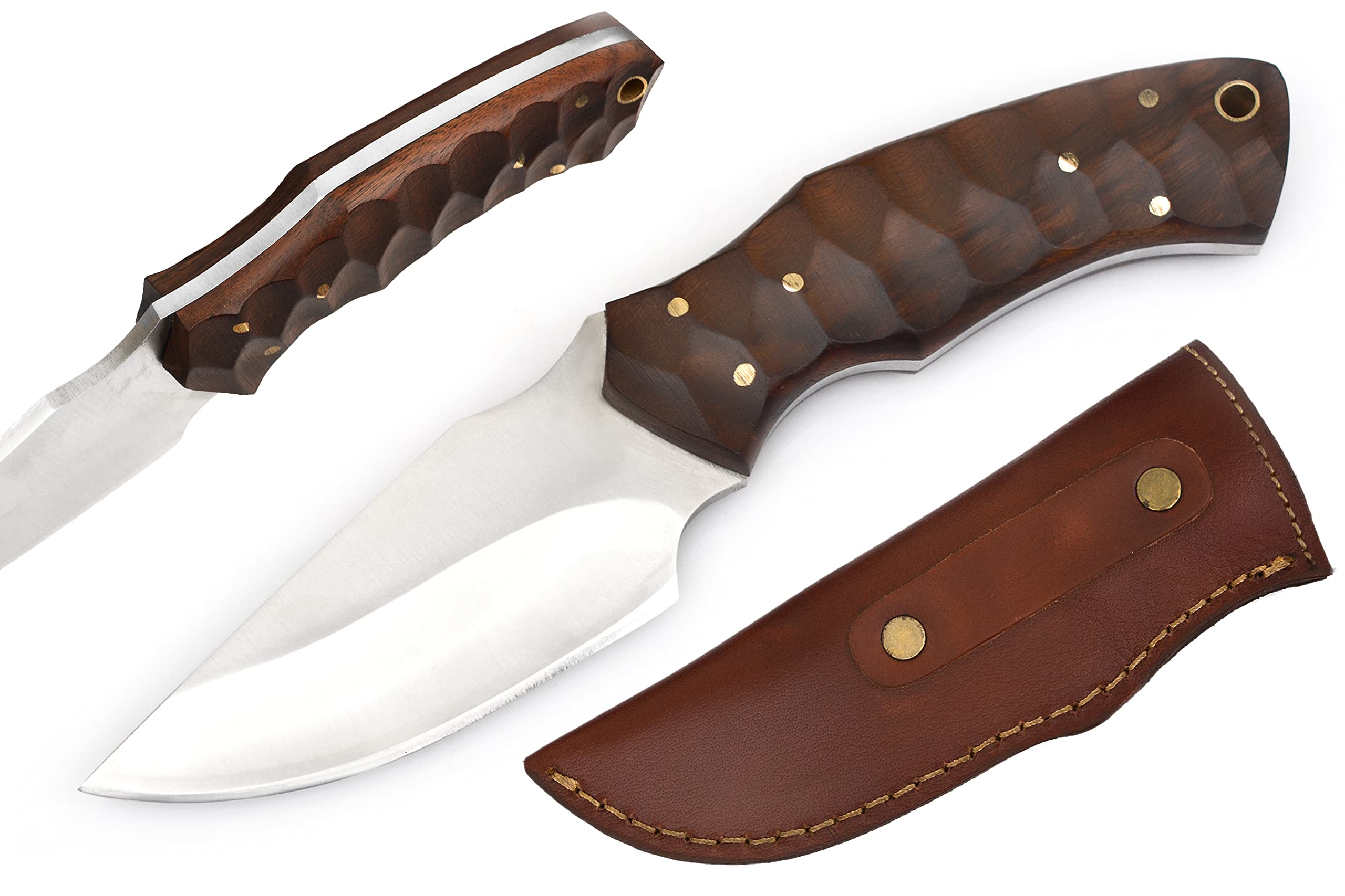 Handmade 1095 Carbon Steel Hunting Knife With Sheath Fixed Blade Camping,Outdoor knifes Bushcraft Skinner Knife For Men