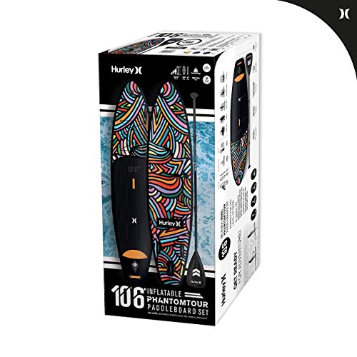 Hurley All Ages Inflatable Paddle Board, Color Wave, 10'6"