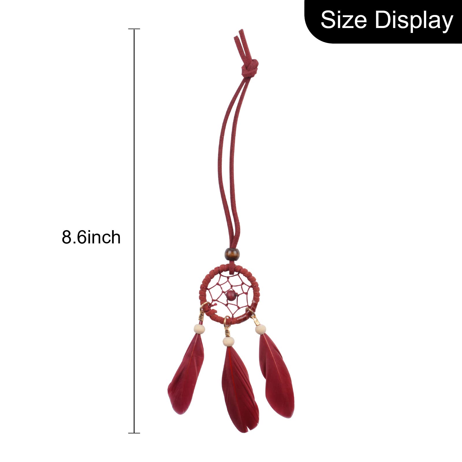 Homemade Beaded Native American Dream Catcher Circular Net With feathers For Car Kids Bed Room Wall Hanging